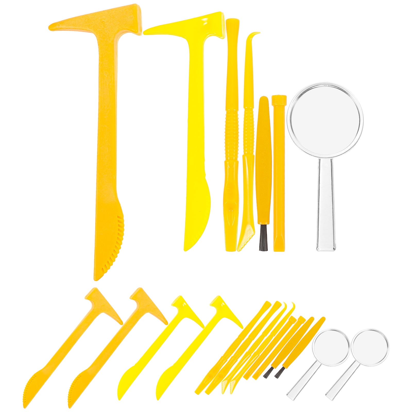 21pcs Digging Hammer Chisel Brush Archaeological Excavation Tools ...