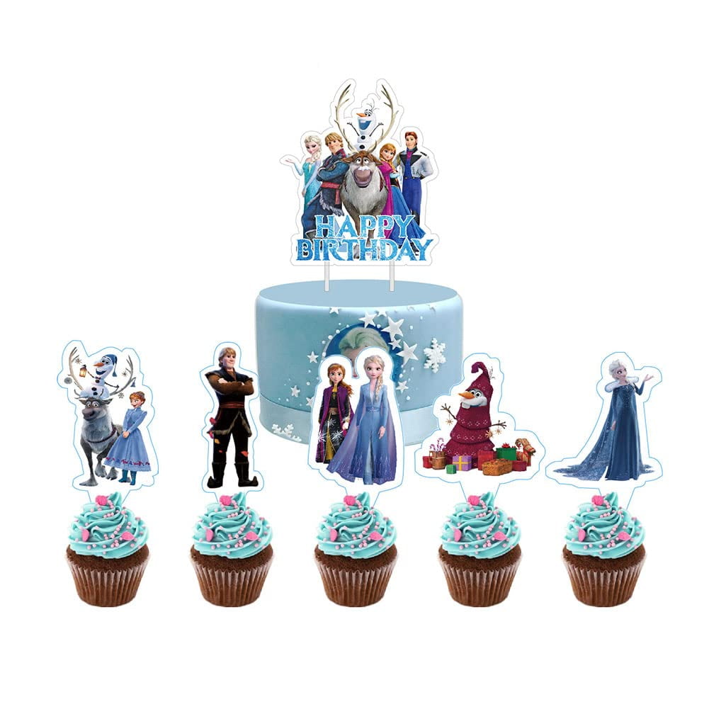 21pcs Frozen Cupcake Topper Picks Boy Children Party Decoration ...