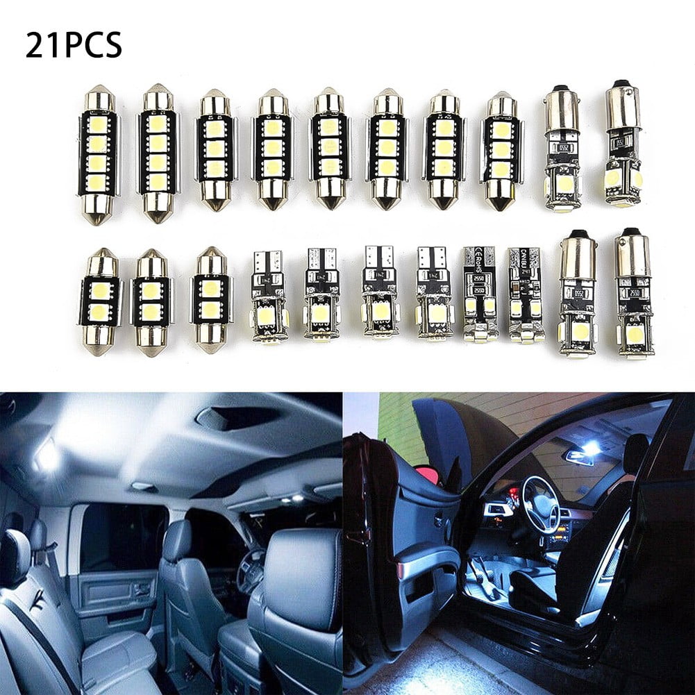 21pcs/Set Car Interior White LED Bulb Light For BMW 5 Series M5 E60 E61 ...