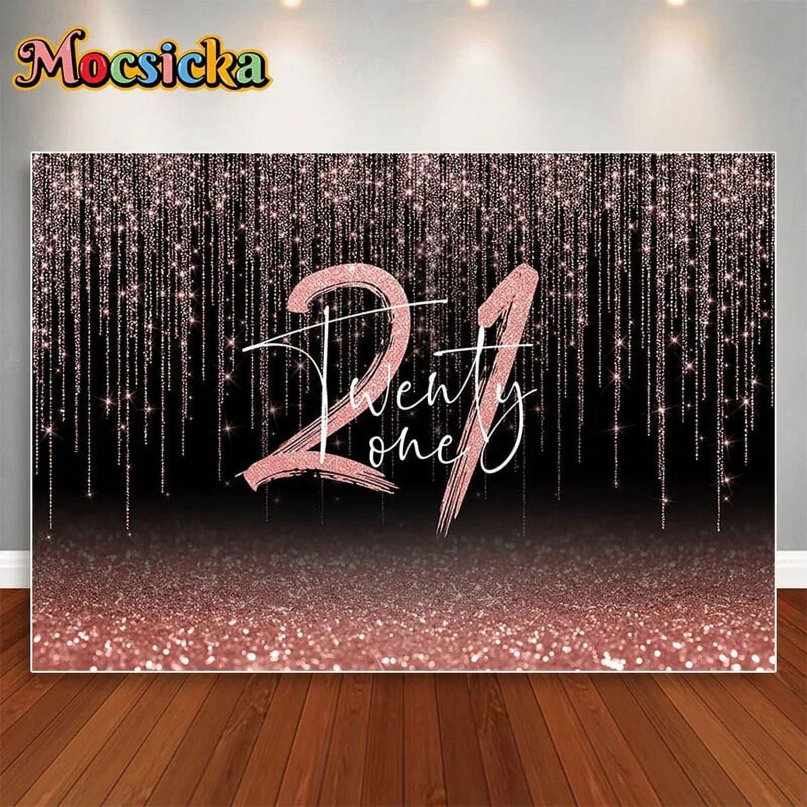 21st Backdrop Boys Happy Birthday Party ShinyDots Balloons Customized ...