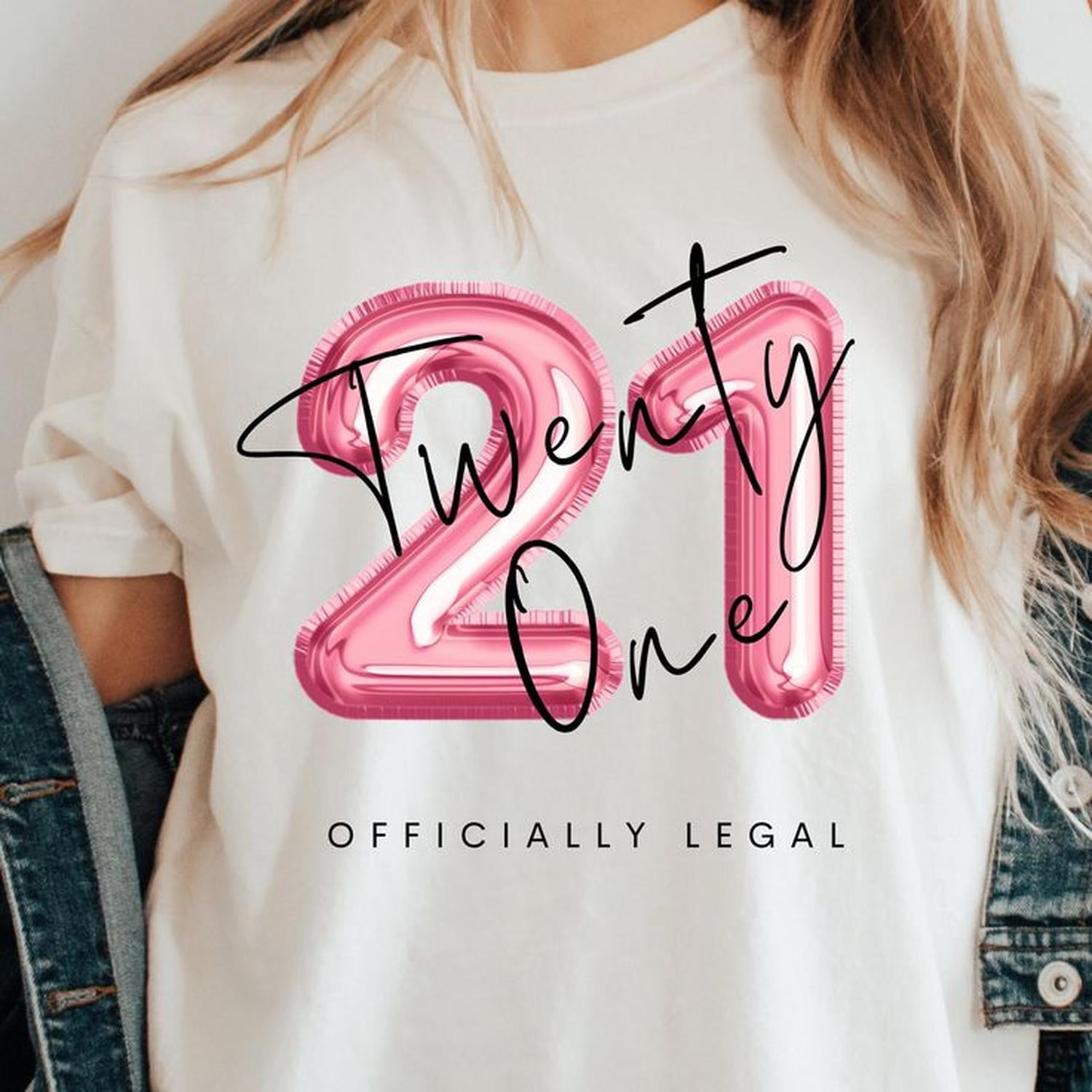 21st Birthdahirt for Her, 21st Birthday Tshirt, 21 Birthdahirt, 21st ...