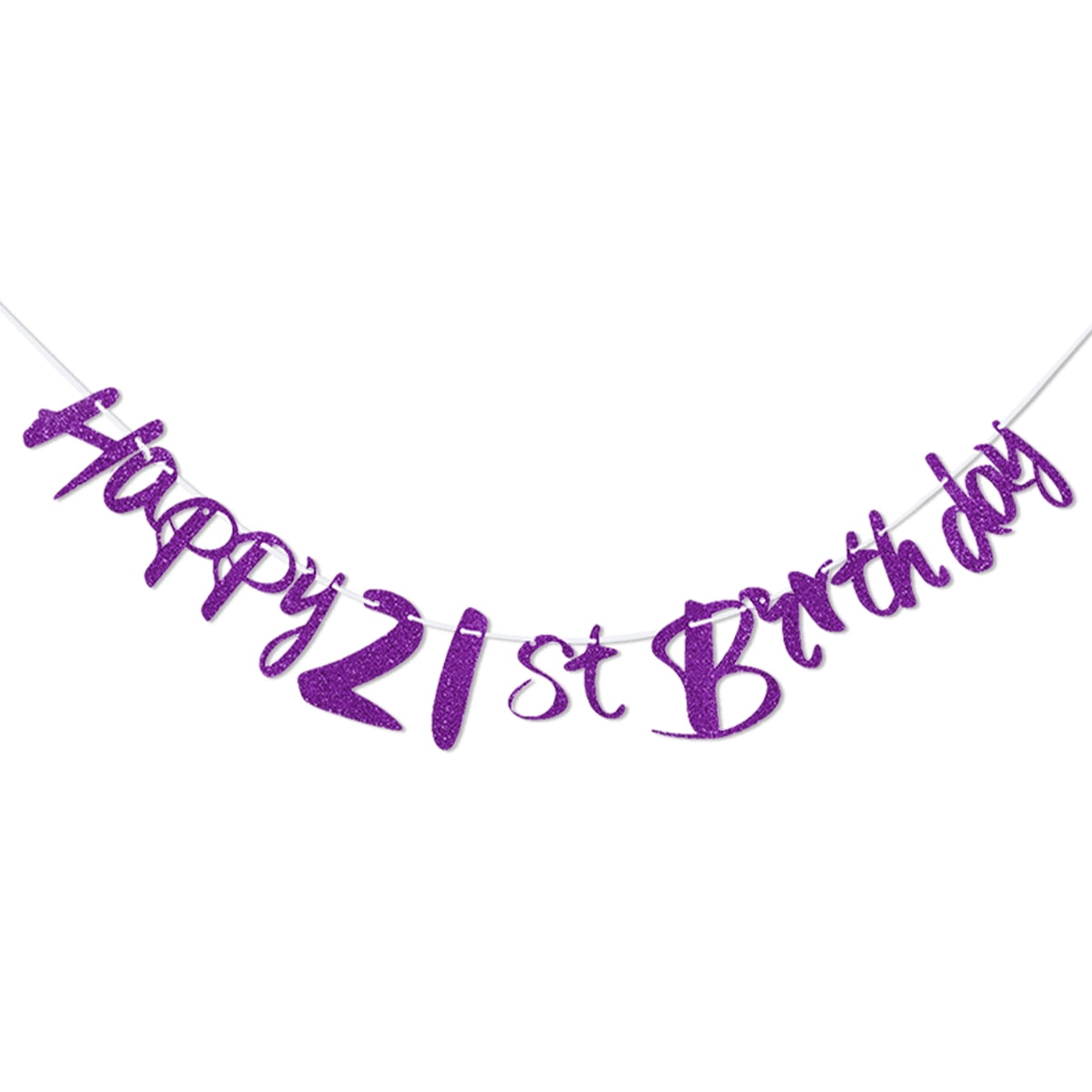 21st Birthday Banner Party Decoration 21 Decoration Birthday Garland ...