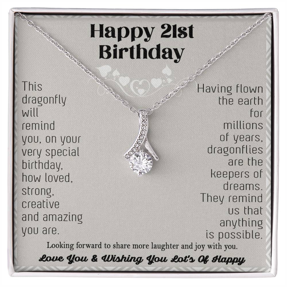 21st Birthday Necklace Gift, Happy 21st Birthday Gifts For Her, Best ...