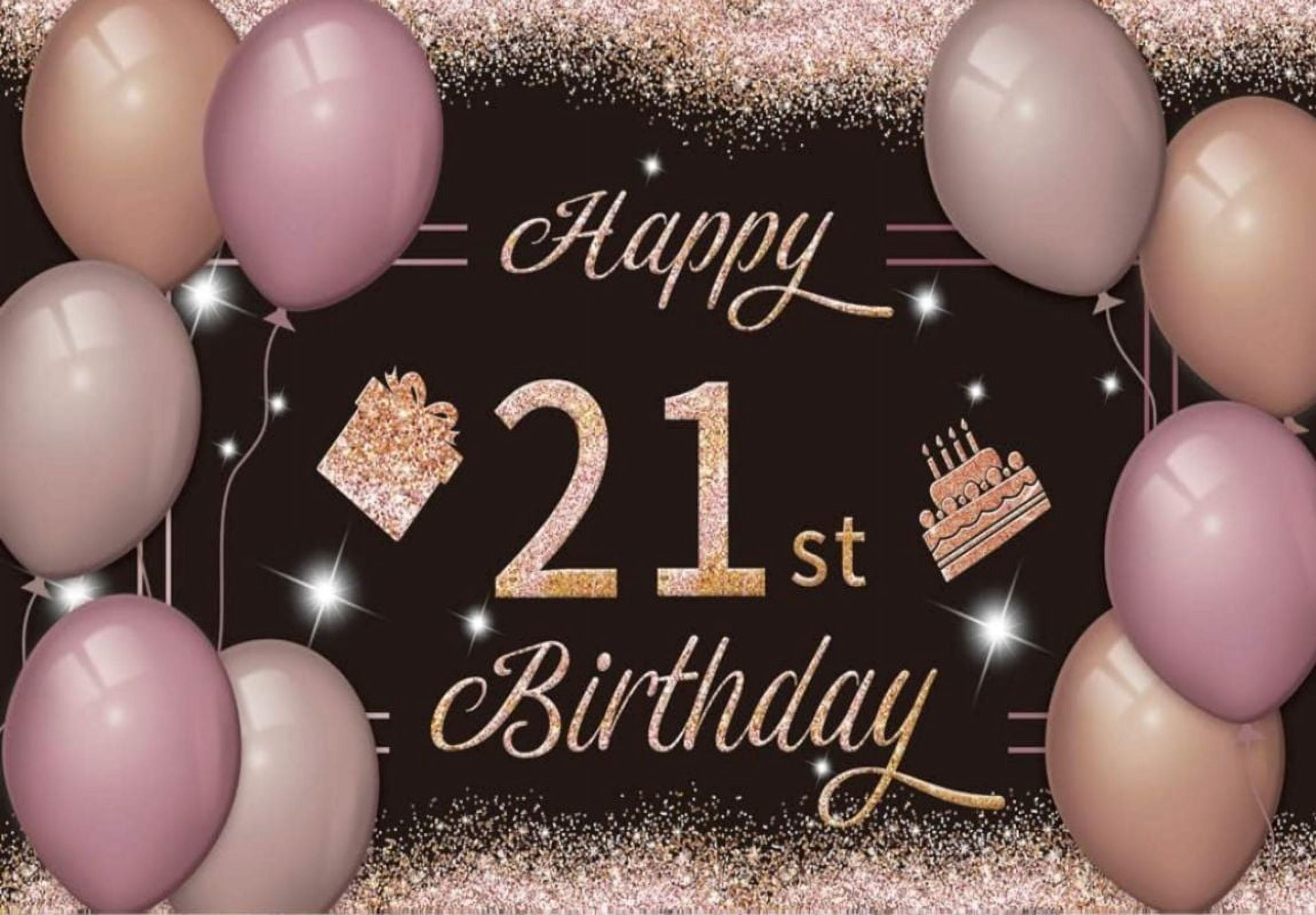 21st Birthday Number 21 Confetti Backdorp Background 21st Anniversary ...