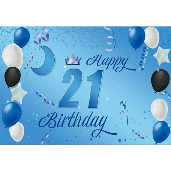 21st Birthday Number 21 Confetti Backdorp Background 21st Anniversary ...