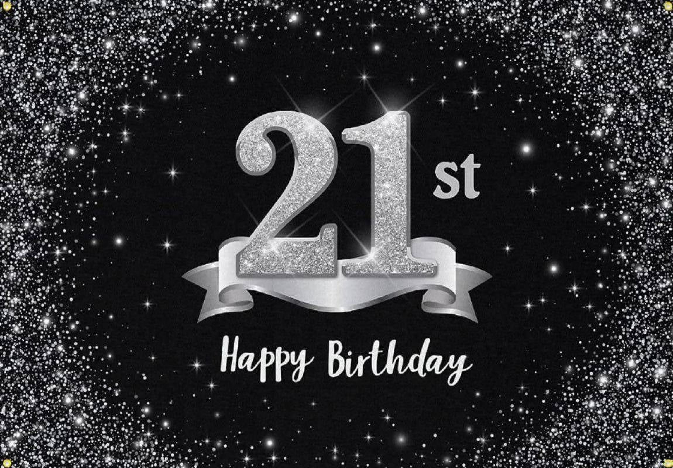 21st Birthday Number 21 Confetti Backdorp Background 21st Anniversary ...