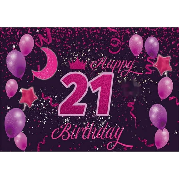 21st Birthday Number 21 Confetti Backdorp Background 21st Anniversary ...