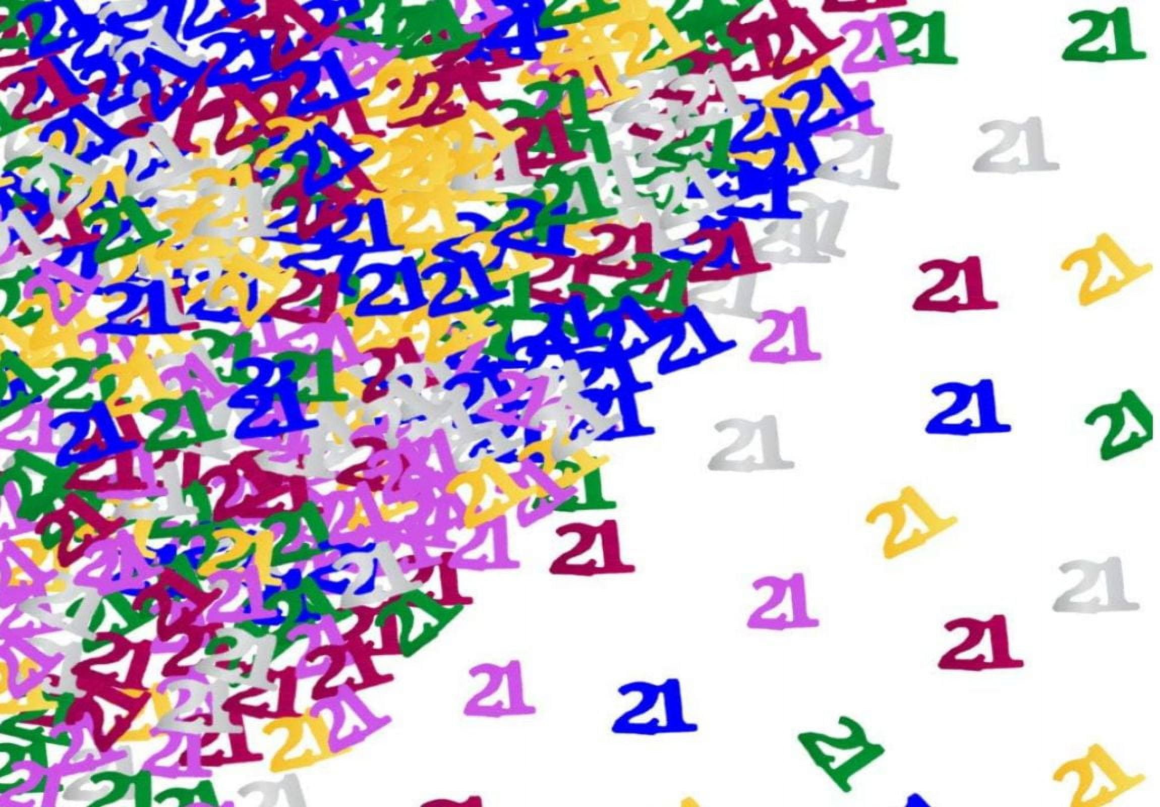 21st Birthday Number 21 Confetti Backdorp Background 21st Anniversary ...