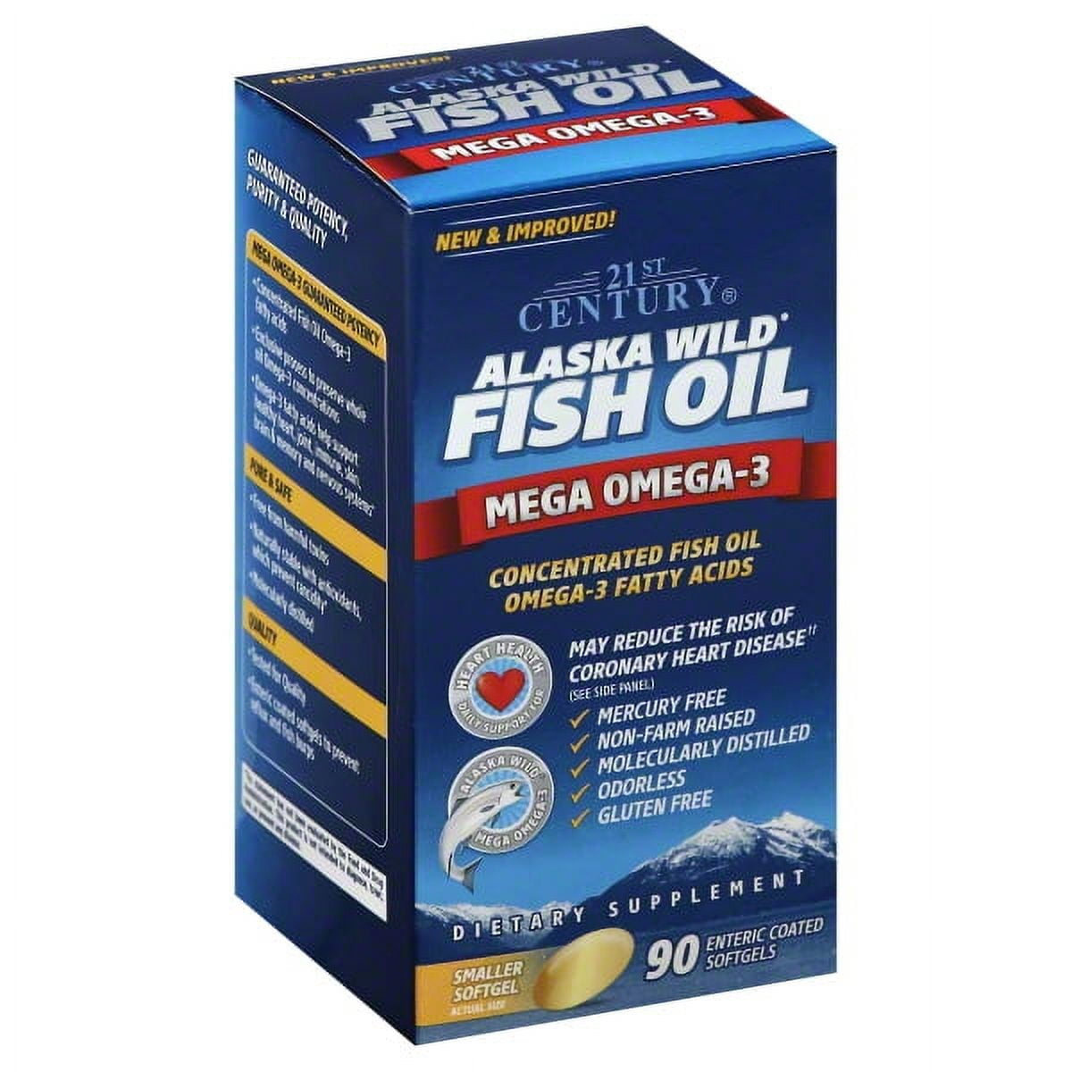 21st Century Alaska Wild Fish Oil Softgels 90 Each - (Pack of 3 ...