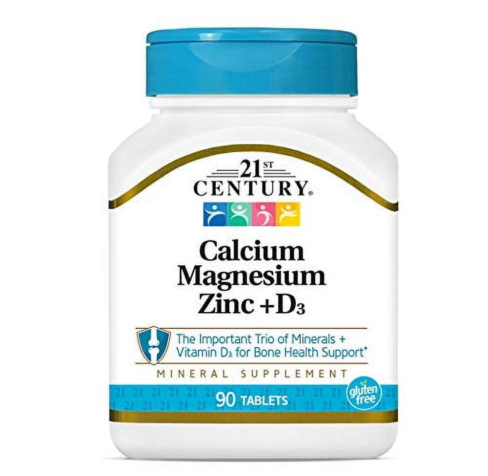 21st Century Cal Mag Zinc Plus D Tablets, 90 Count - Walmart Business ...