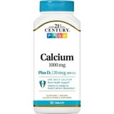 21st Century Bone Support: Calcium 1000 + D Tablets for Healthy Bones ...