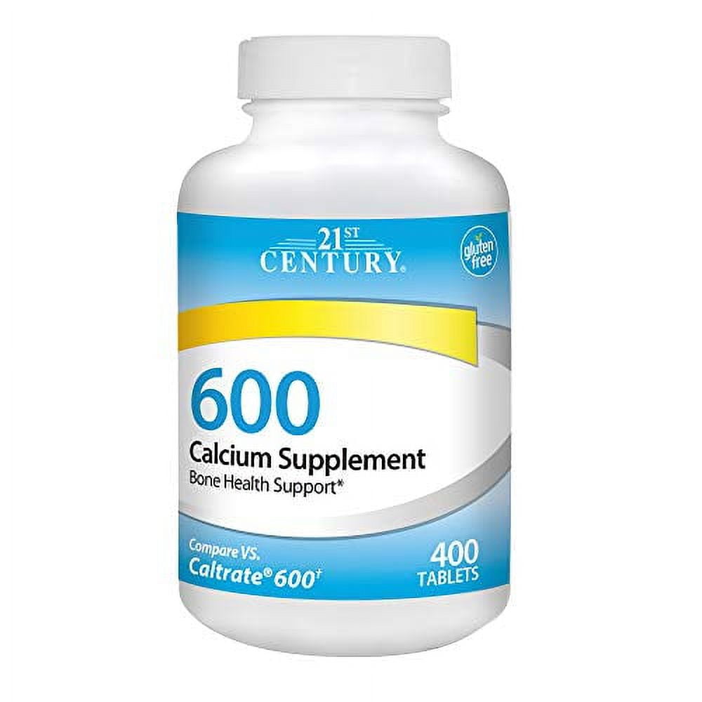 21st Century Calcium Supplement 600 mg, 400 Count - Walmart.com