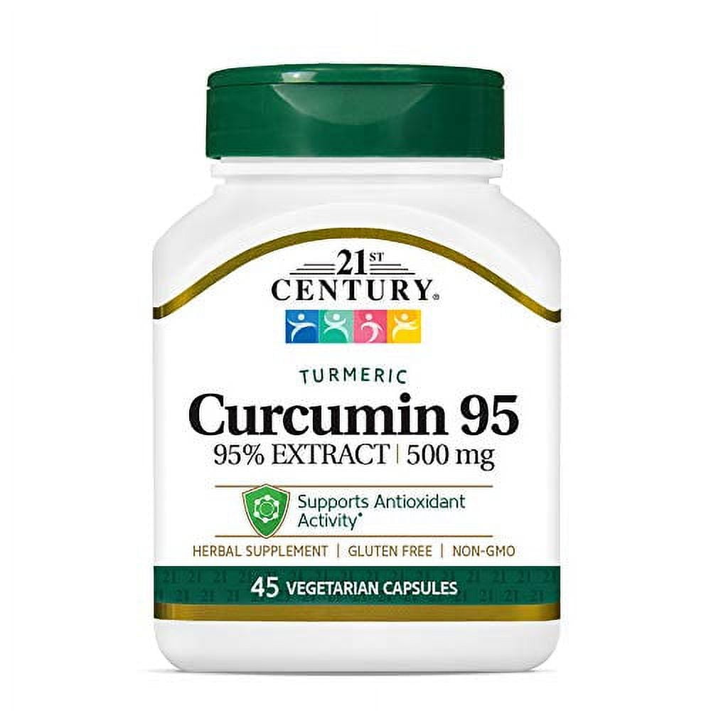 21st Century Curcumin 95 Herbal Supplements, 45 Count, 3 Pack - Walmart.com
