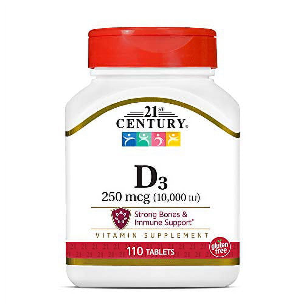21st Century D3 10000 Iu Tablets, 110 Count, 3 Pack - Walmart.com