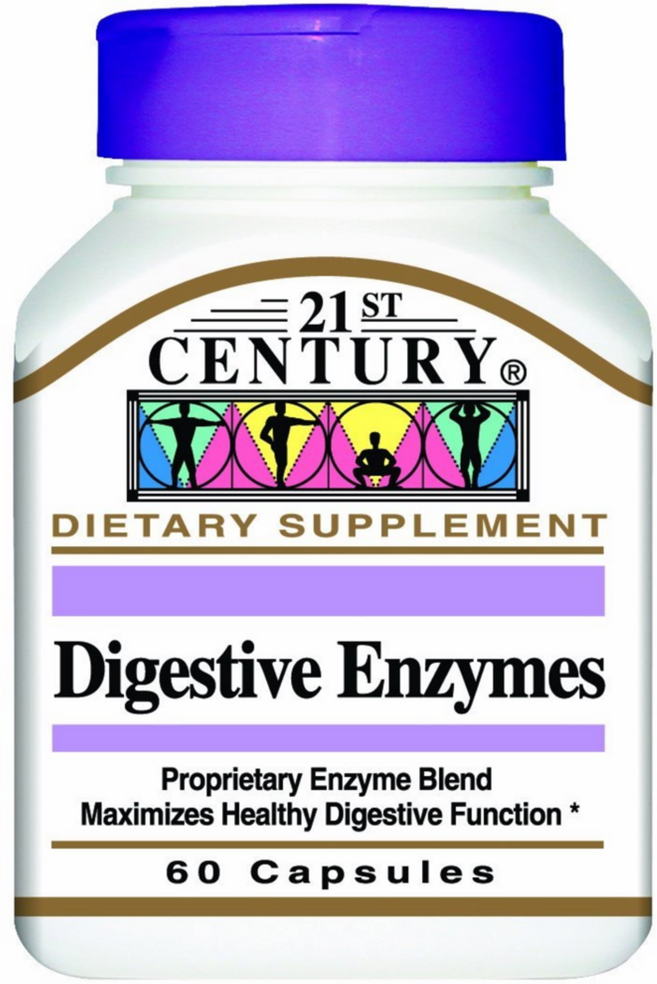 21st Century Digestive Enzymes Supplement Formula - 60 Capsules ...