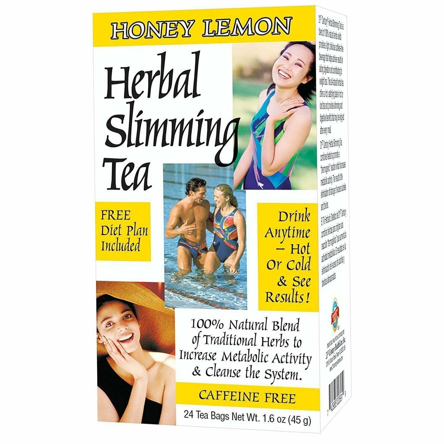 21st Century Herbal Slimming Tea, Honey Lemon 24 ct |2 Pack - Walmart.com