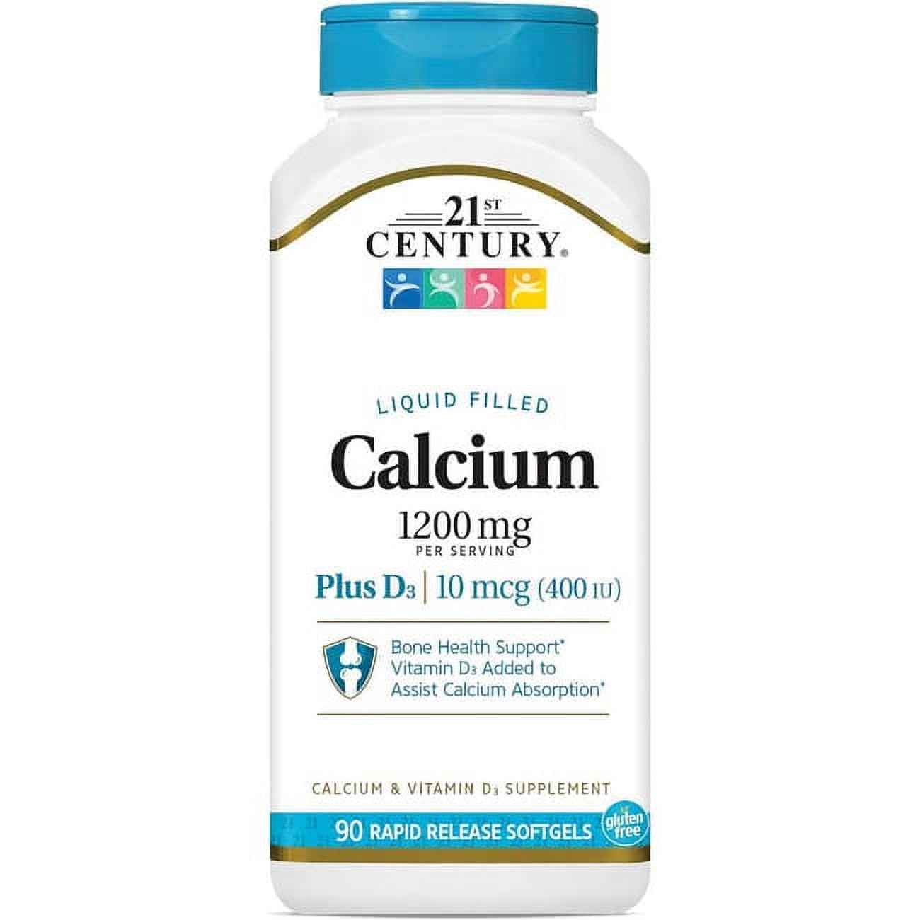 21st Century Liquid Filled Calcium Plus D3 90 Sgels - Walmart.com