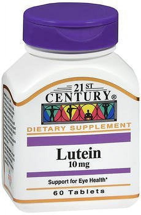 21st Century Lutein 10 mg - 60 Tablets, Pack of 5 - Walmart.com