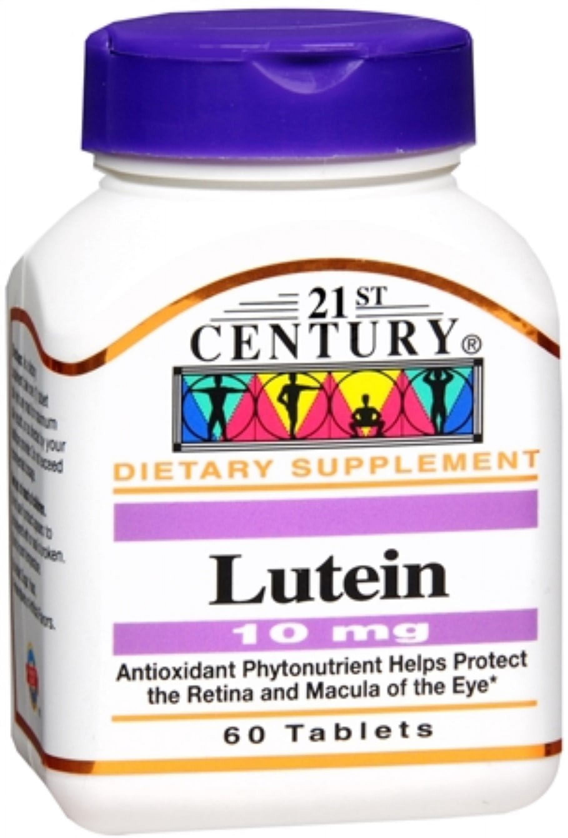 21st Century Lutein 10 mg Tablets 60 Tablets (Pack of 2) - Walmart.com