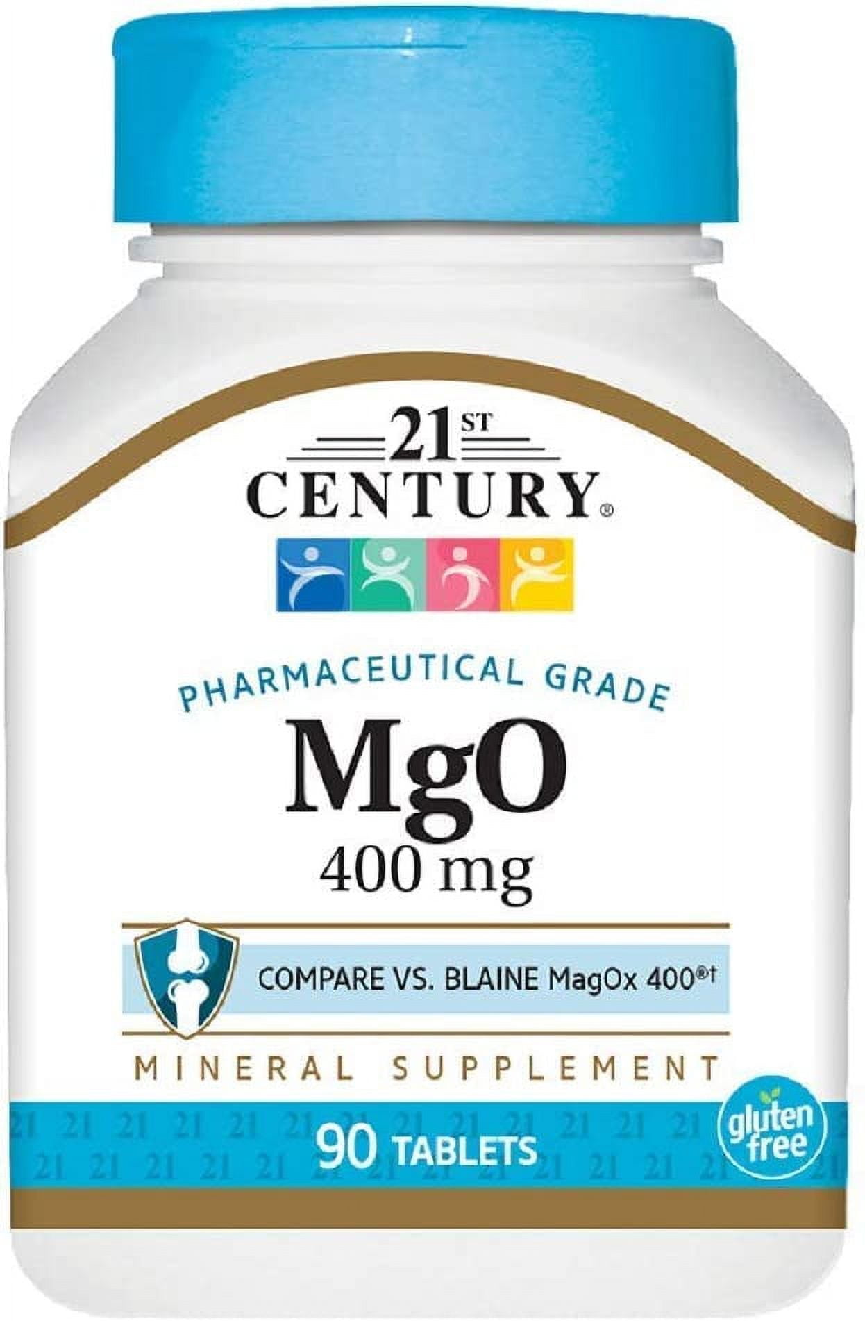 21st Century Magnesium Oxide 400 Mg Tablets, 90 Ea, 2 Pack - Walmart.com