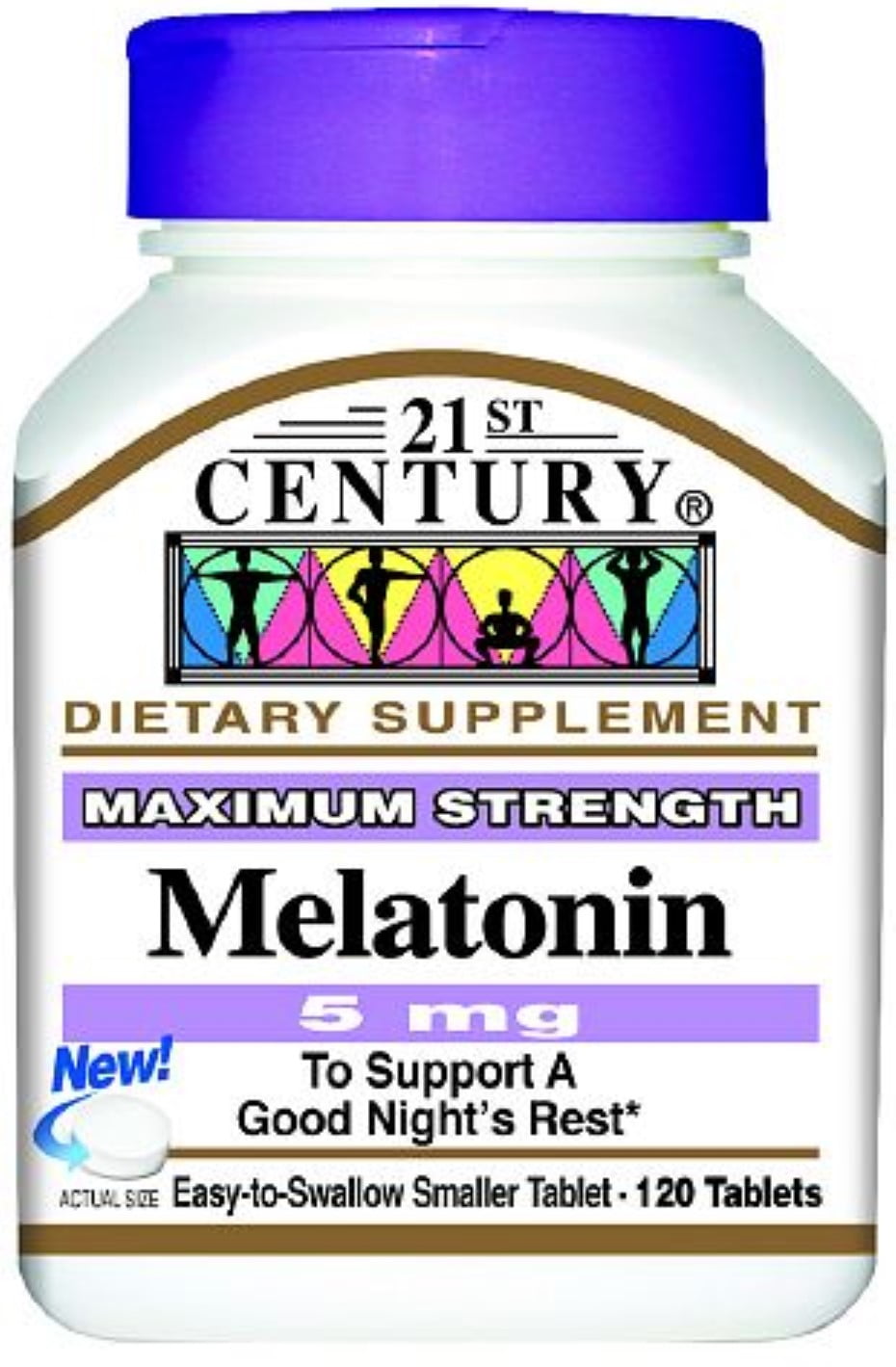 21st Century Melatonin 5mg, Maximum Strength 120 ea - Walmart.com