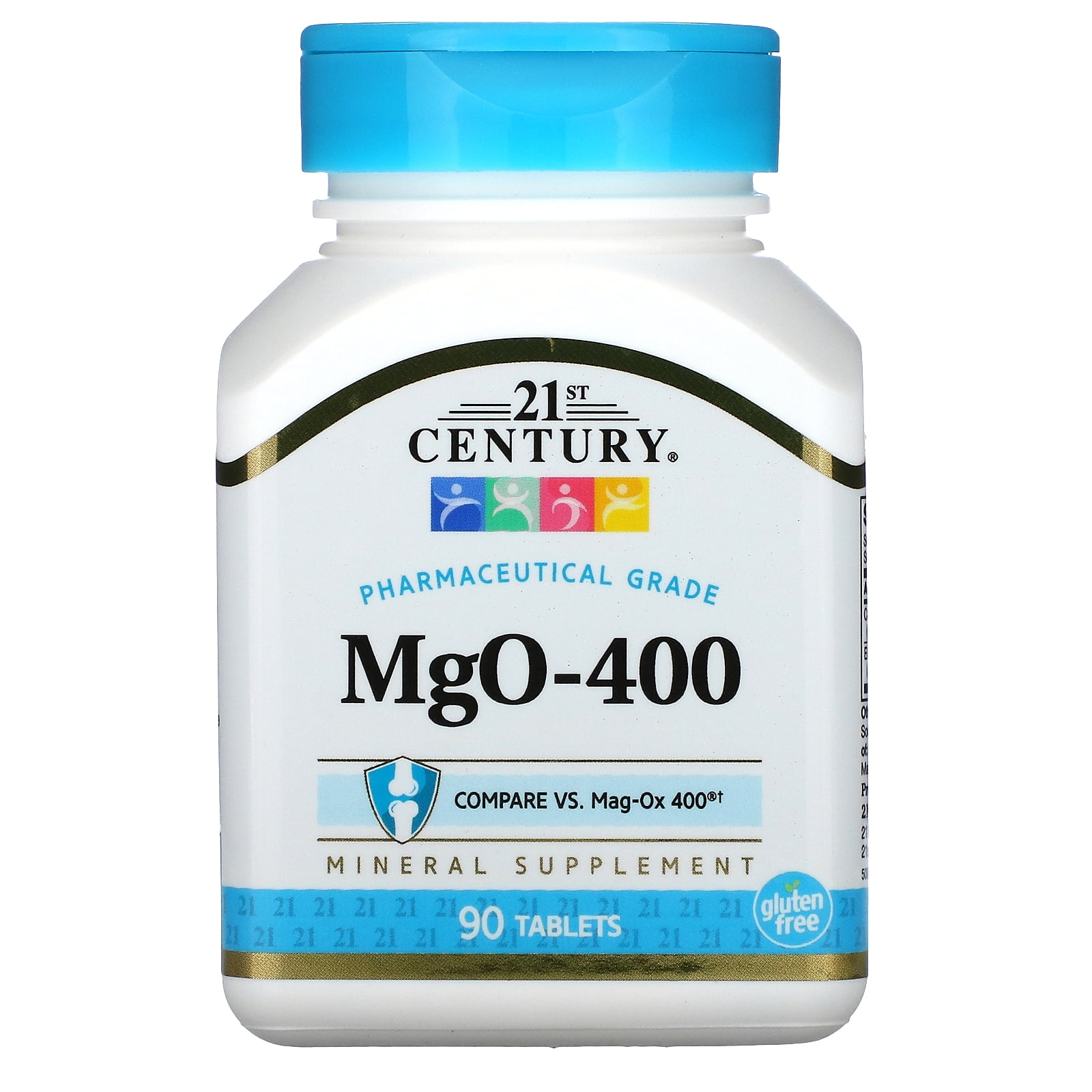 21st Century Healthcare Magnesium Oxide 400mg, Essential for Nerve ...