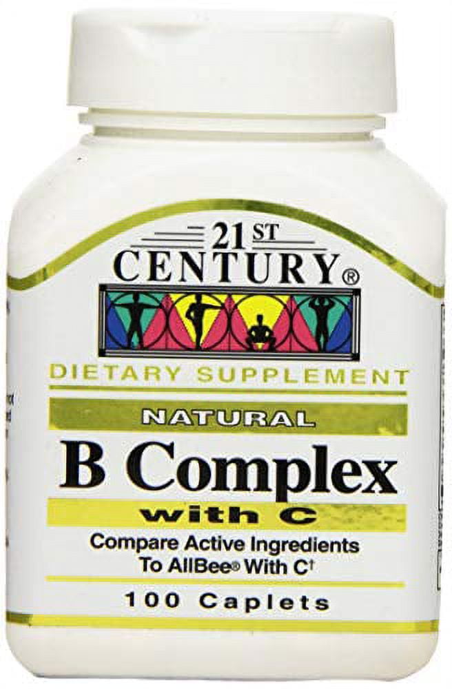 21st Century Natural B Complex with Vitamin C Caplets, 100 Ea - Walmart.com