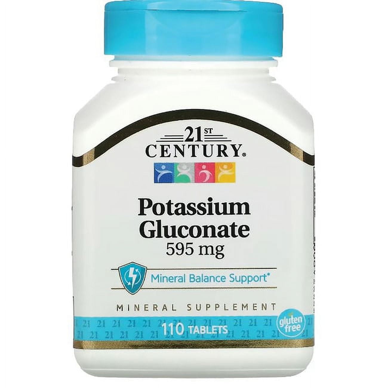 21st Century Health Potassium Gluconate Supplement, 110 Tablets ...