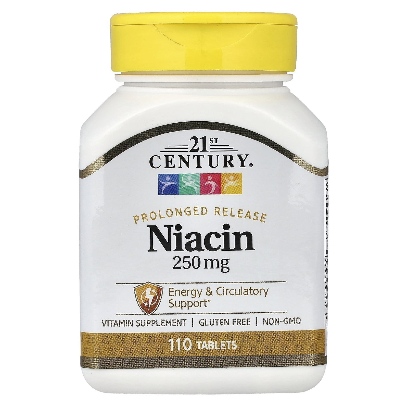 21st Century Niacin 250 mg Extended Release Tablets, Energy ...