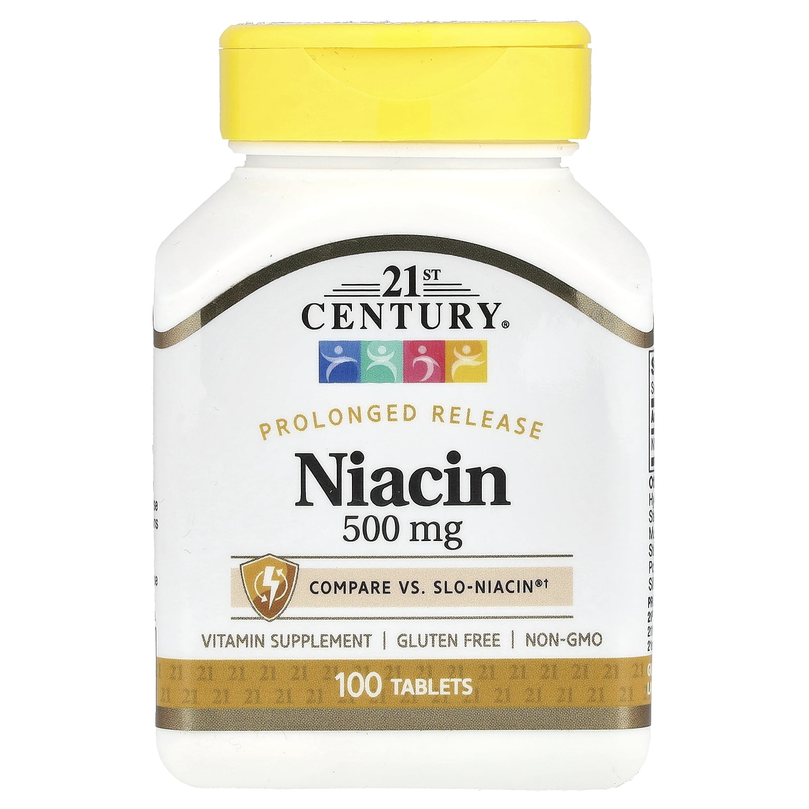 21st Century, Prolonged Release Niacin, 500 mg, 100 Tabs - Walmart.com