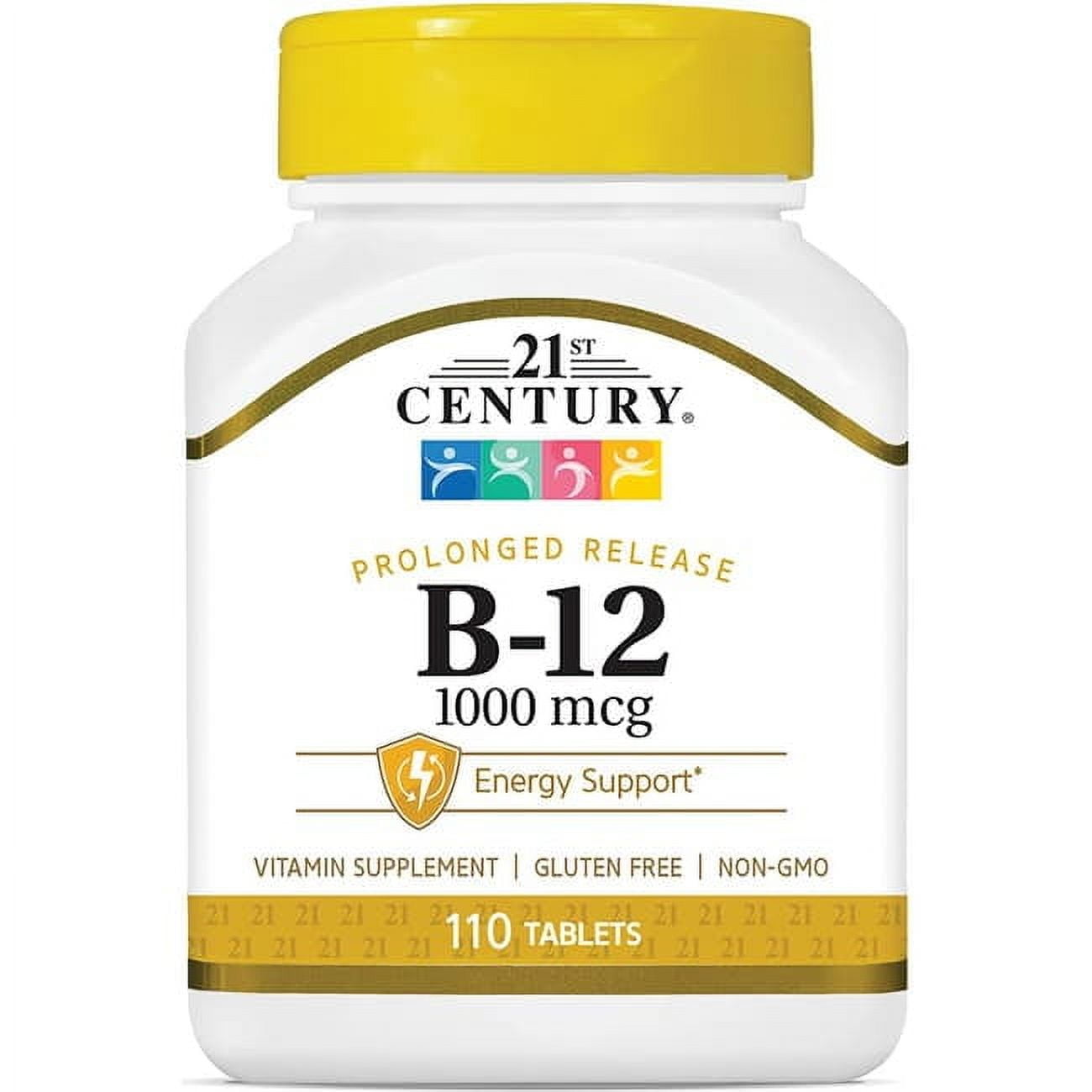 21st Century Easy-to-Swallow Smaller Vitamin B-12 1,000 mcg, Prolonged ...