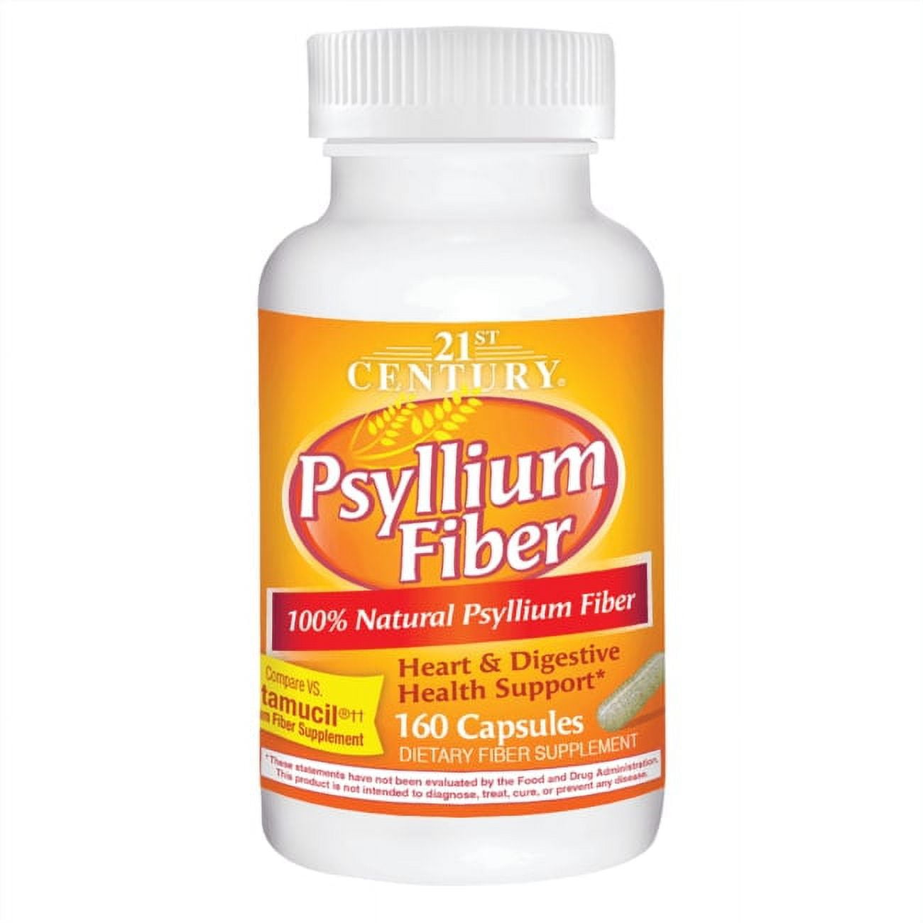 21st Century Psyllium Fiber 160 Caps - Walmart.com