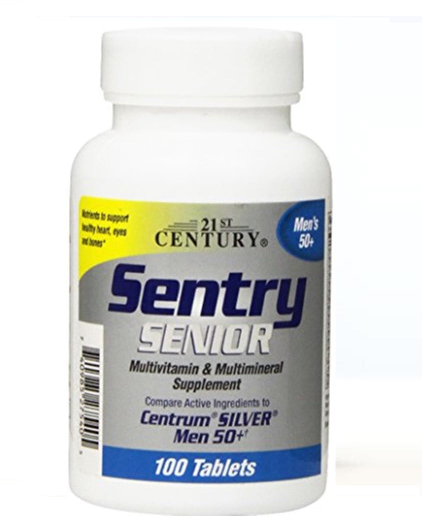 21st Century Sentry Senior Men's 50+, 100 Each - (Pack of 6) - Walmart.com