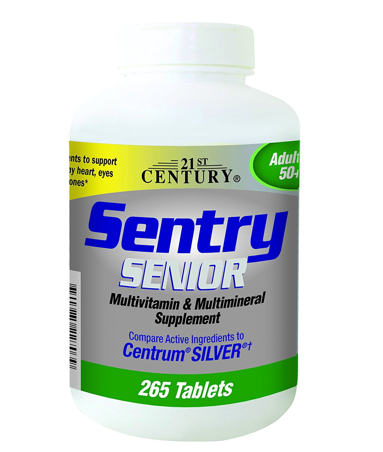 21st Century Sentry Senior Tablets, 265 Count - Walmart.com