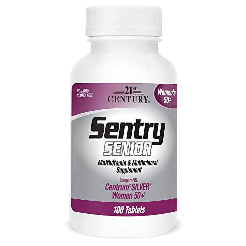 21st Century Sentry Senior Women 50 Plus Tablets, 100 Count (27542 ...