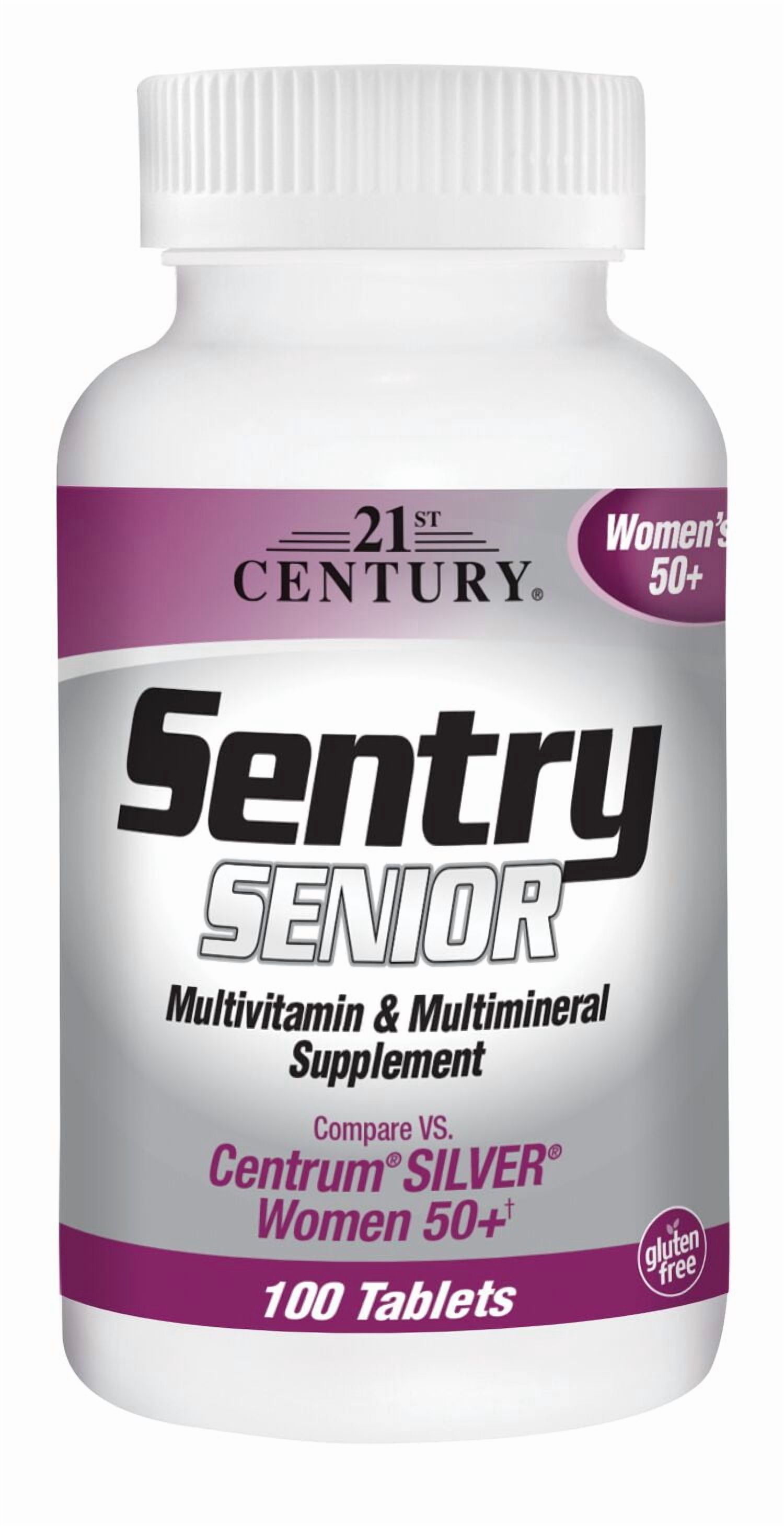 21st Century Sentry Senior Women 50+ Multivitamin & Mineral Health ...