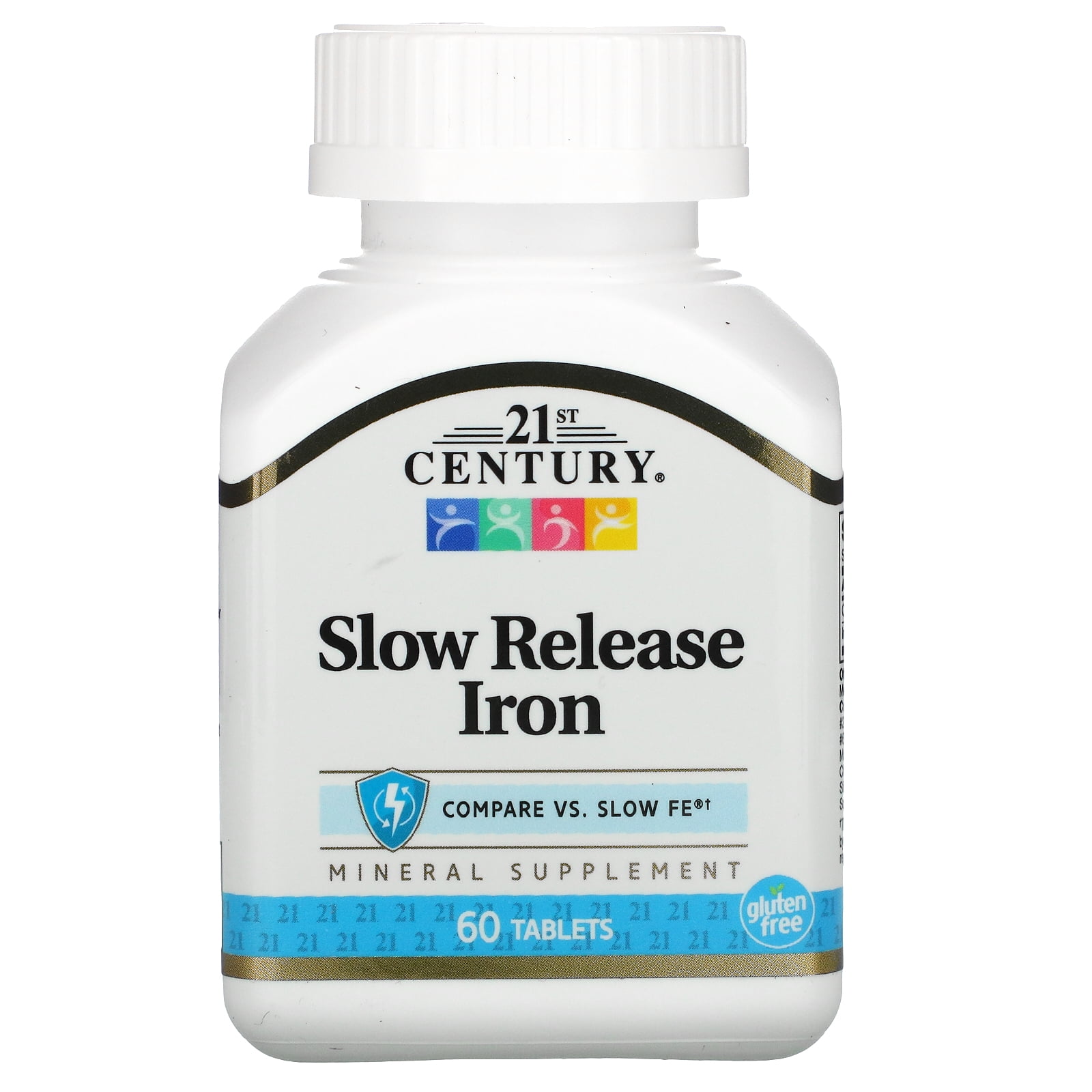 21st Century, Slow Release Iron Supplement, 60 Tablets - Walmart.com