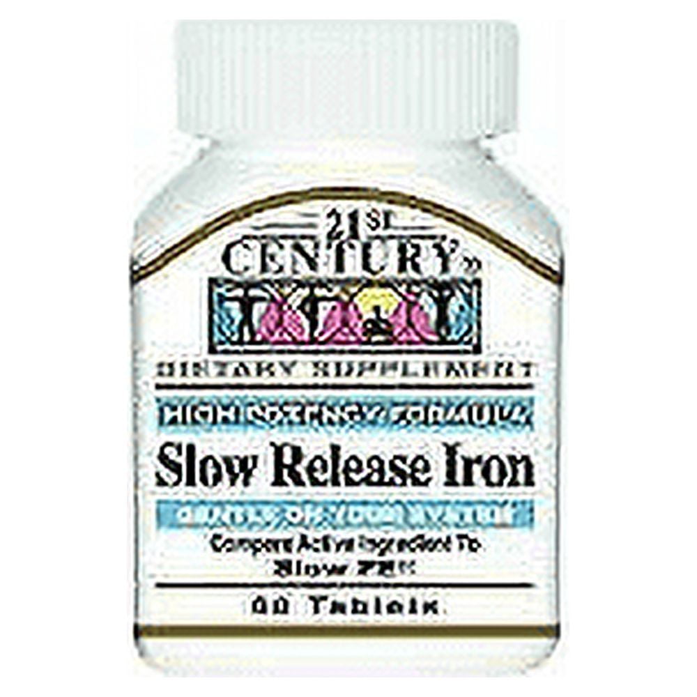 21st Century, Slow Release Iron Supplement, 60ct 2-Pack, High Potency ...