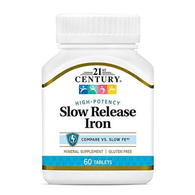 21st Century Slow Release Iron Tablets, 60 Count - Walmart Business ...