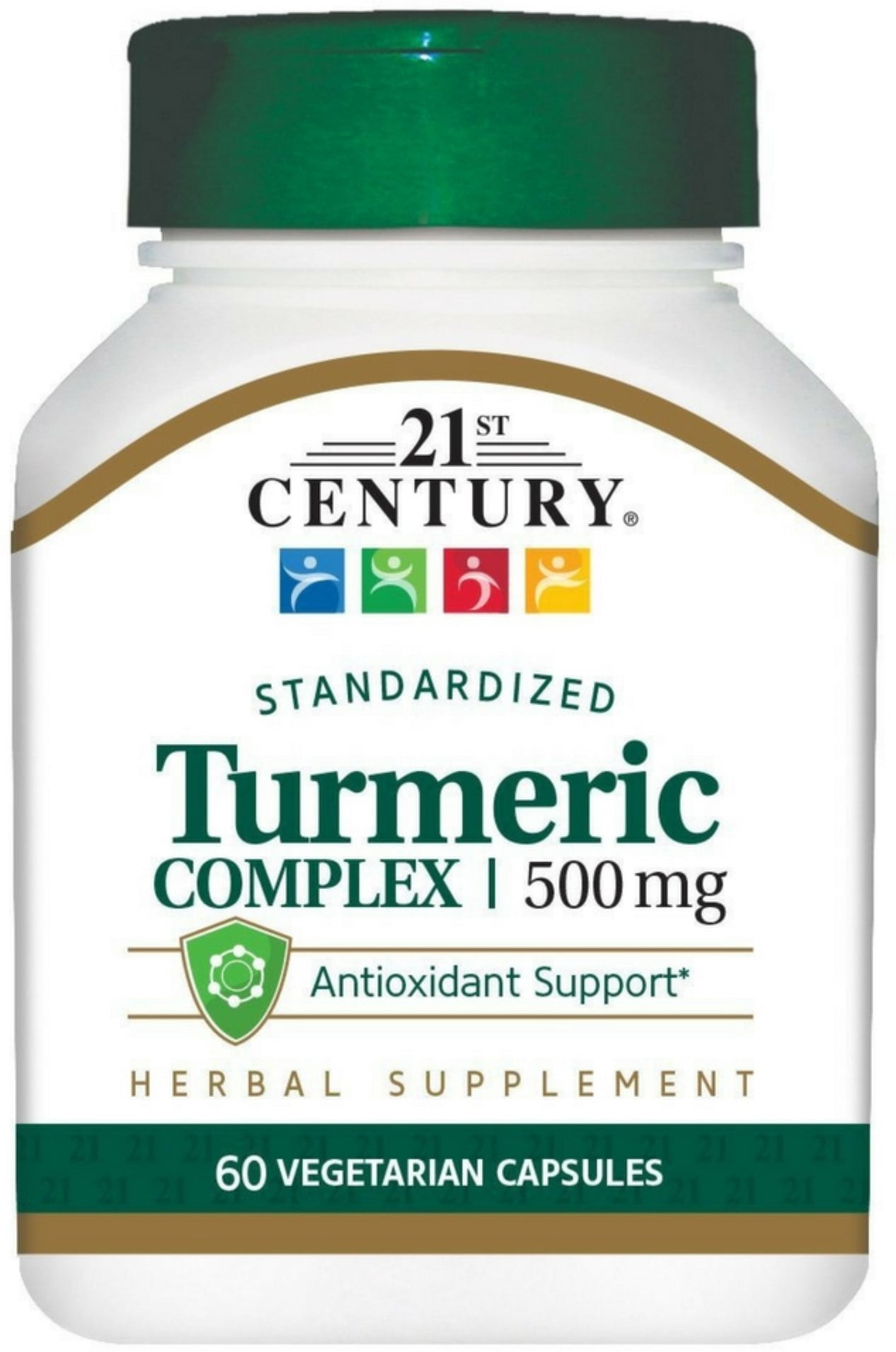 21st Century Turmeric Complex Vegetarian Capsules, 500mg, 60 Count ...