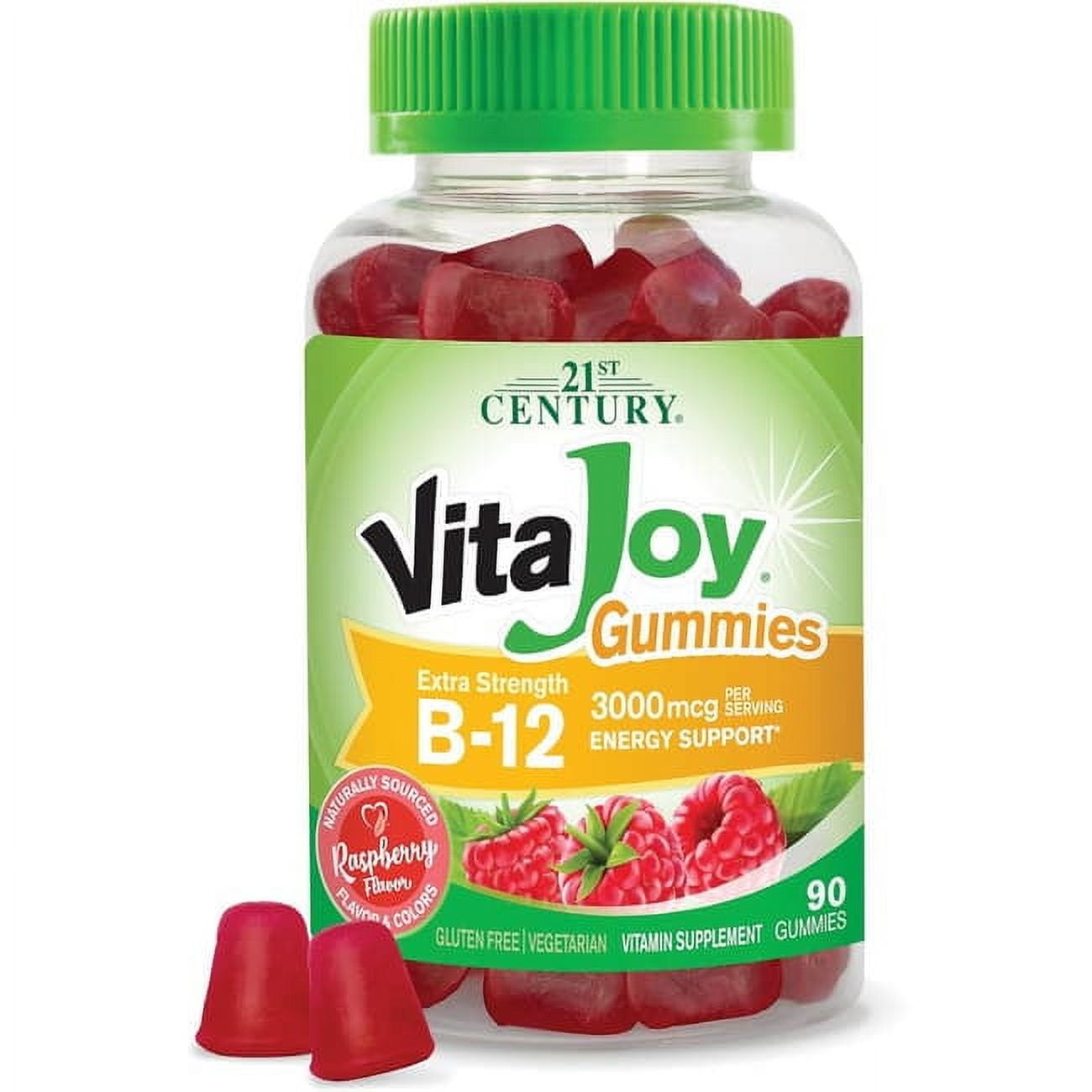 21st Century Vitajoy Gummies Extra Strength B-12 - Raspberry - Walmart.com