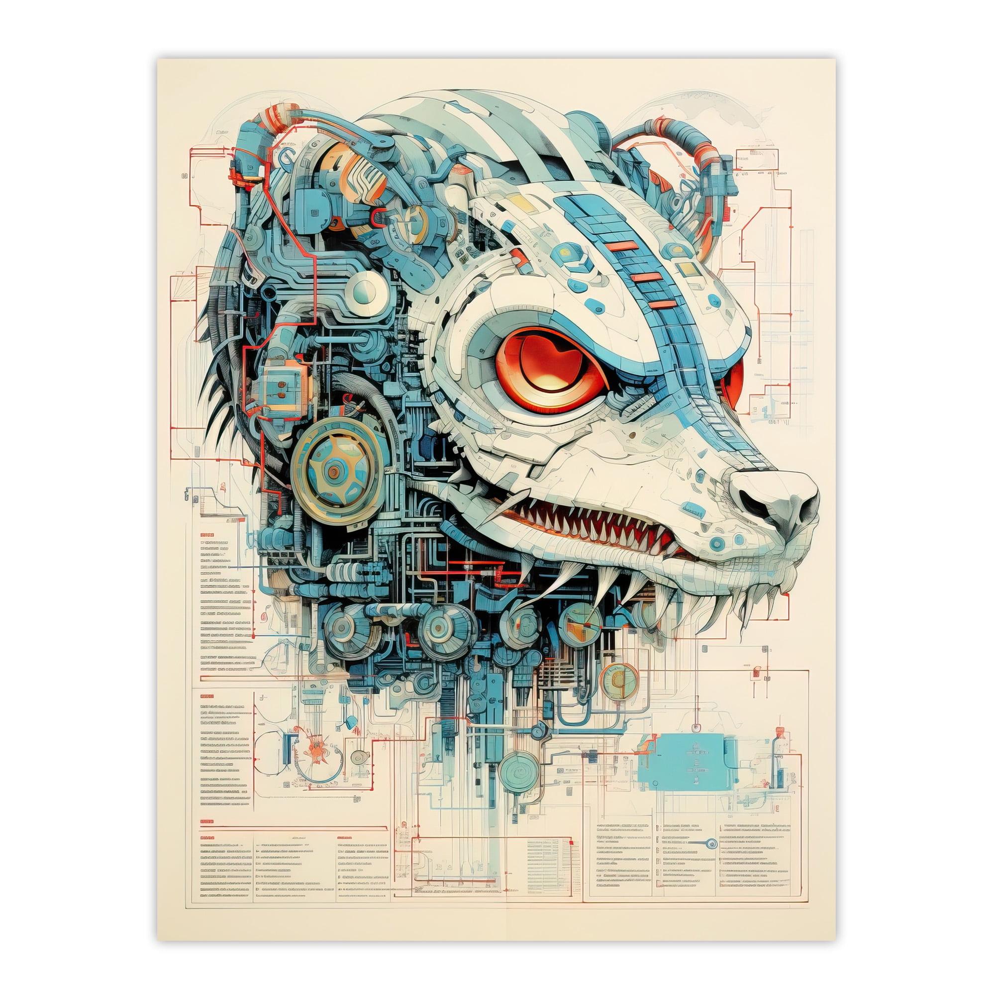 21st Century Weapon Robot Hybrid Secret Military Schematic Blueprint ...