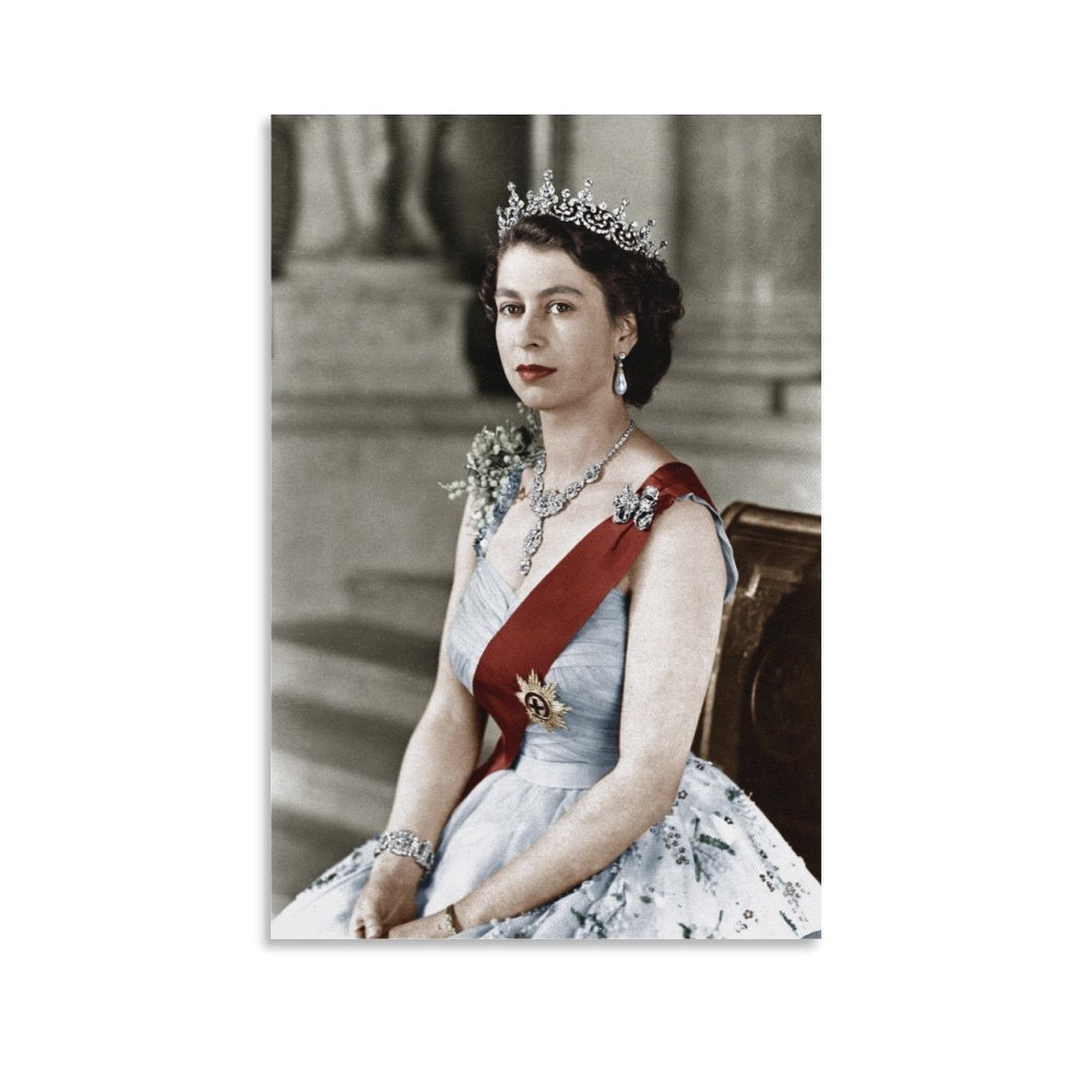21st-century British Monarchs Queen Elizabeth II Poster Painting On ...