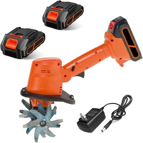21v Small Garden Rotavator with Rechargeable Lithium Battery,Electric ...