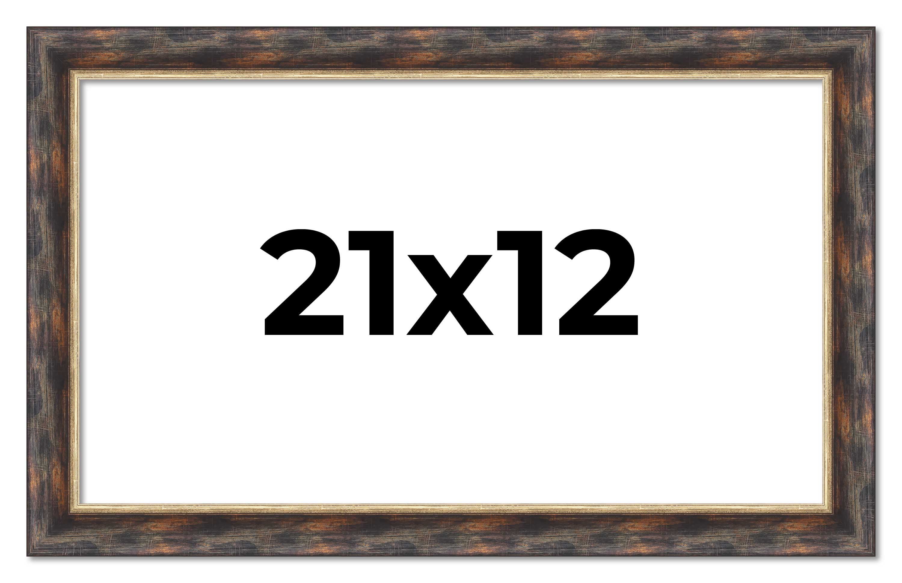 21x12 Frame Gold Real Wood Picture Frame Width 1.5 inches | Interior ...