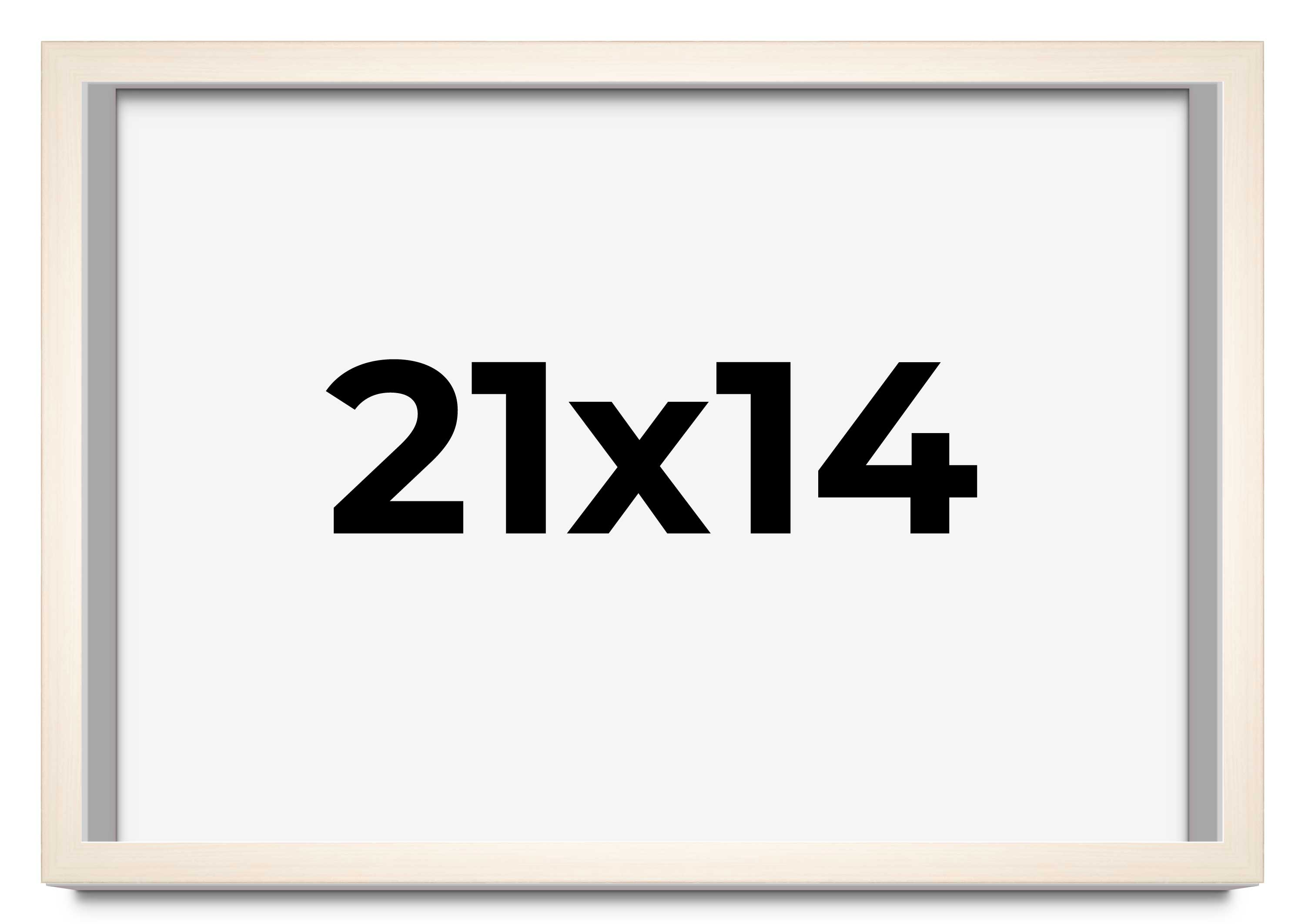 21x14 Shadow Box Cream of Wheat White Washed Display Frame | 0.875 ...