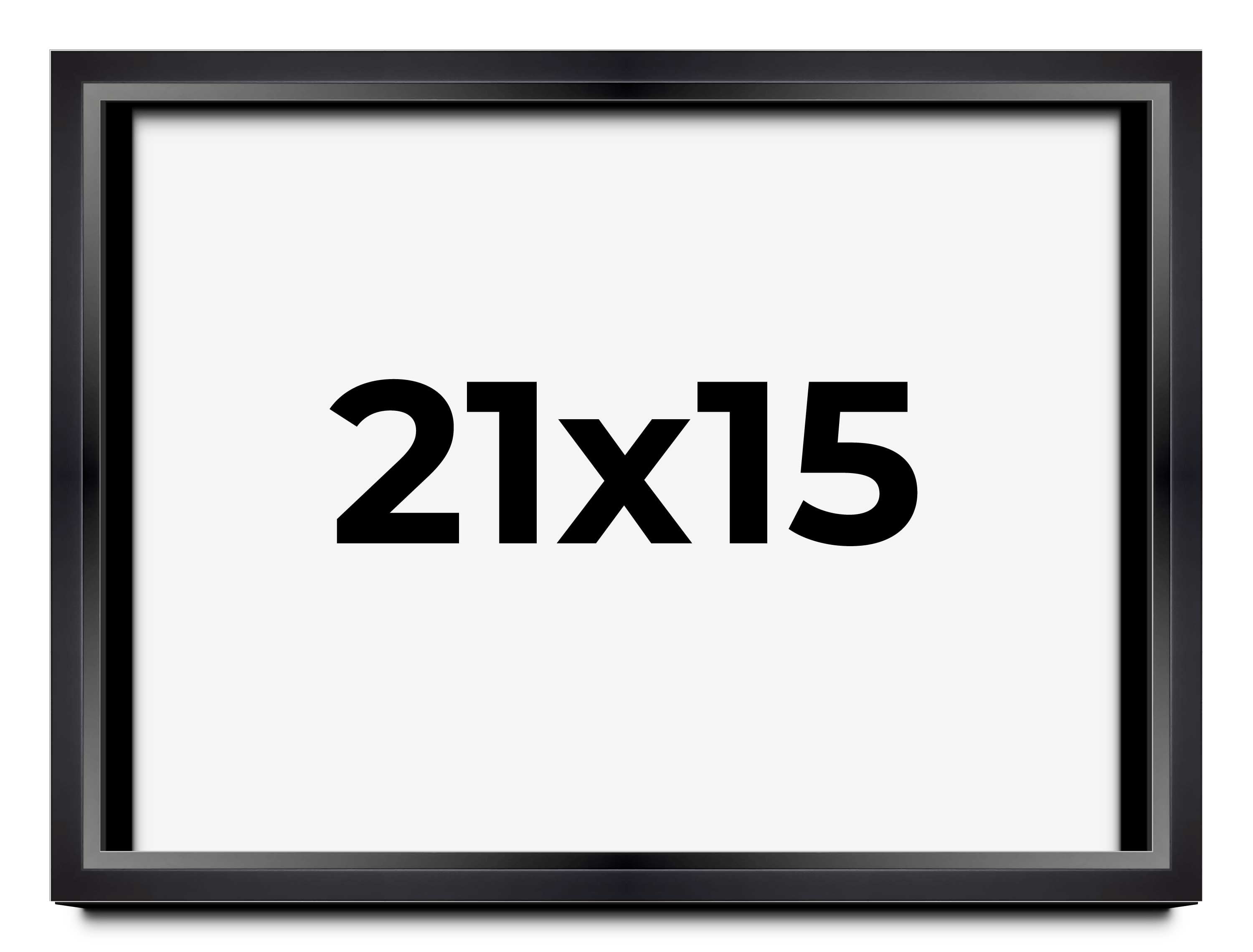 21x15 Black Shadowbox Frame - Interior Size 21x15 by 1.5 Inches - Made ...