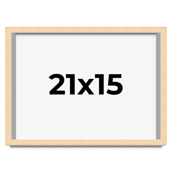 21x15 Frame Natural Wood Picture Frame | 0.75 Inch Moulding Width ...