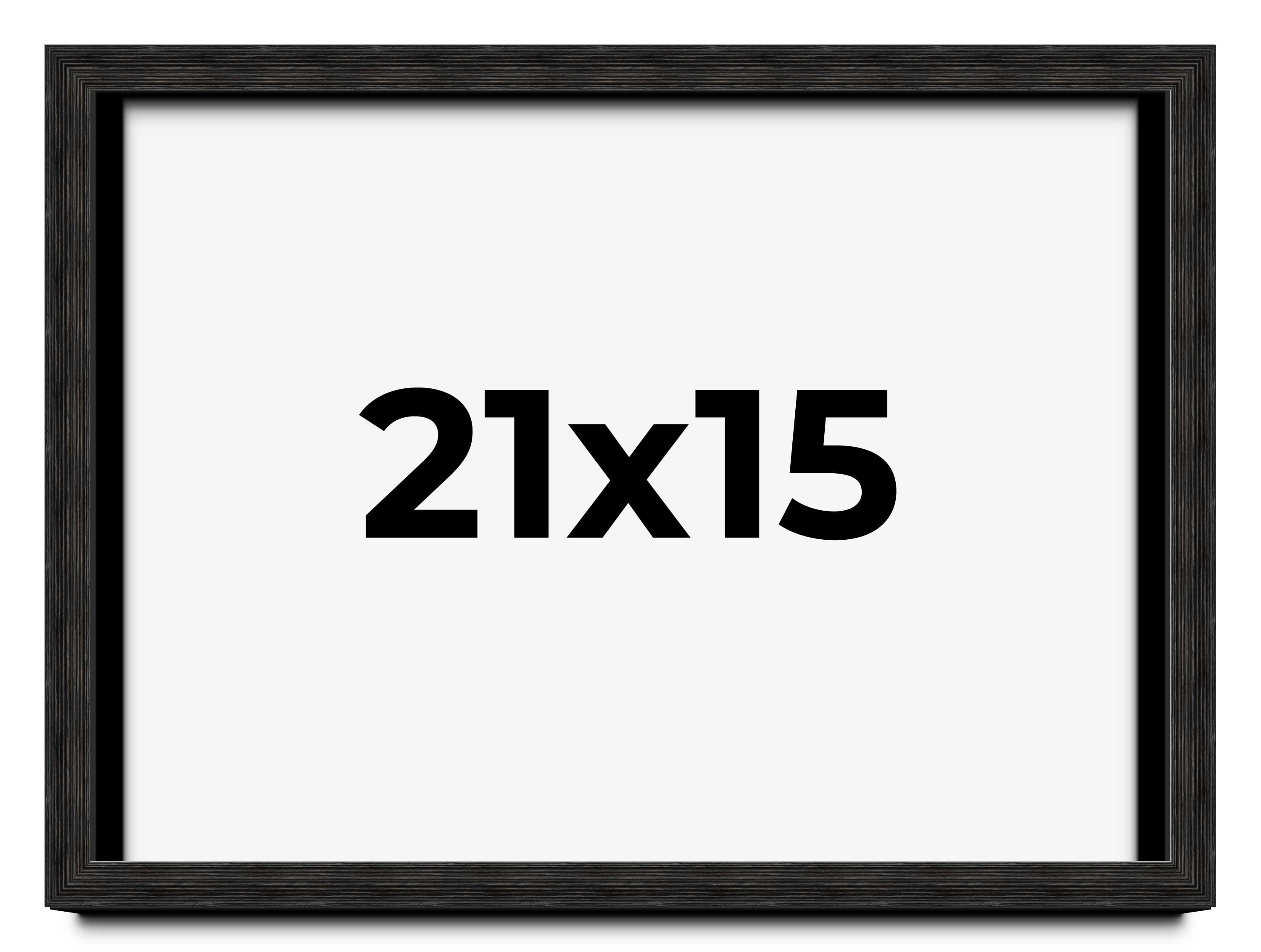 21x15 Shadow Box Black Rustic Barnwood Display Frame | 1.125 Inch Deep ...