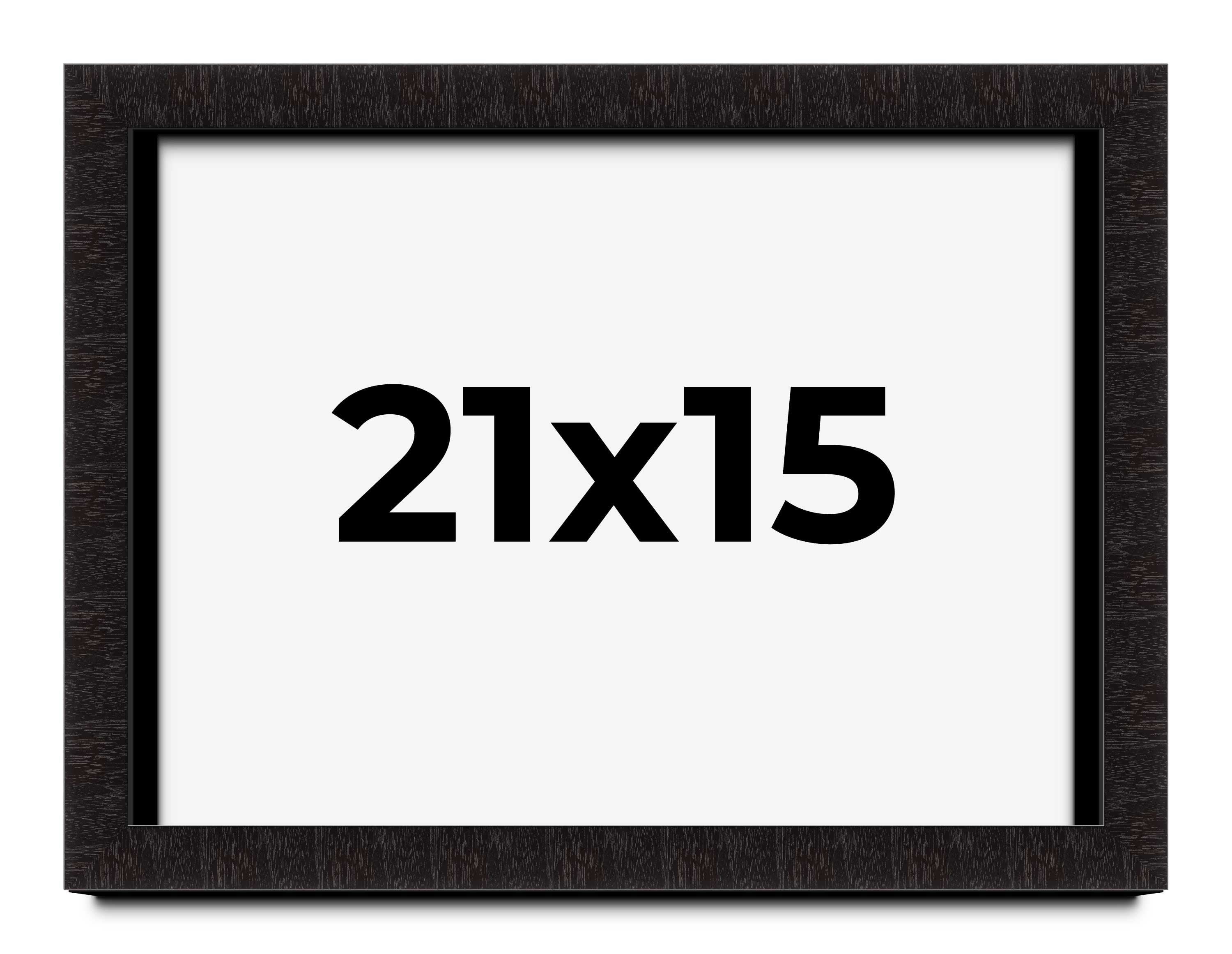 21x15 Shadow Box Black Solid Wood Display Picture Frame | 1 Inch Rabbet ...